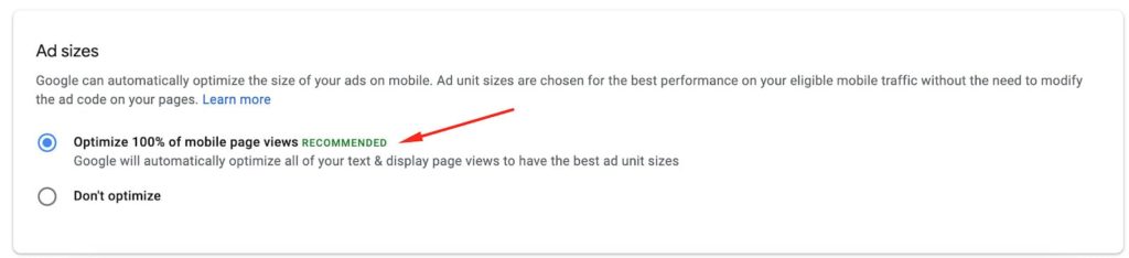 How To Get Google To Optimize Your Ad Sizes Automatically