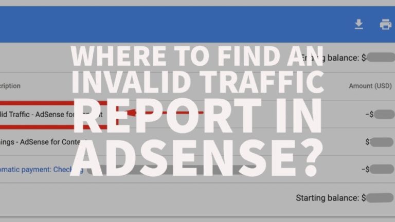 Where to find an invalid traffic report in AdSense? - MonetizeMore