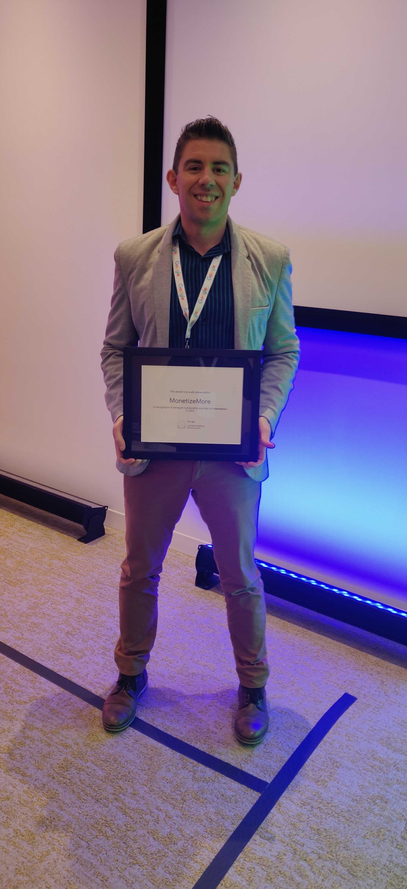 MonetizeMore Wins Google Innovation Award for 2022 [2X in a row ...