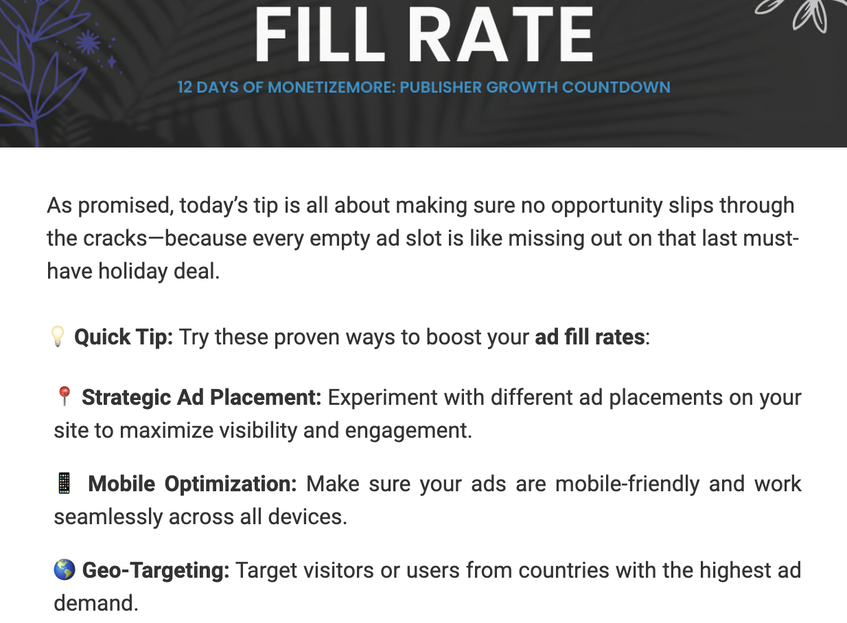 Ad Fill Rates: How low can they go?[+5 Ways to Maximize Fill Rate]